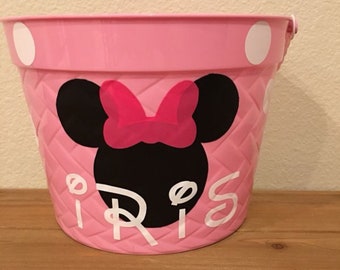 Minnie mouse bucket | Etsy