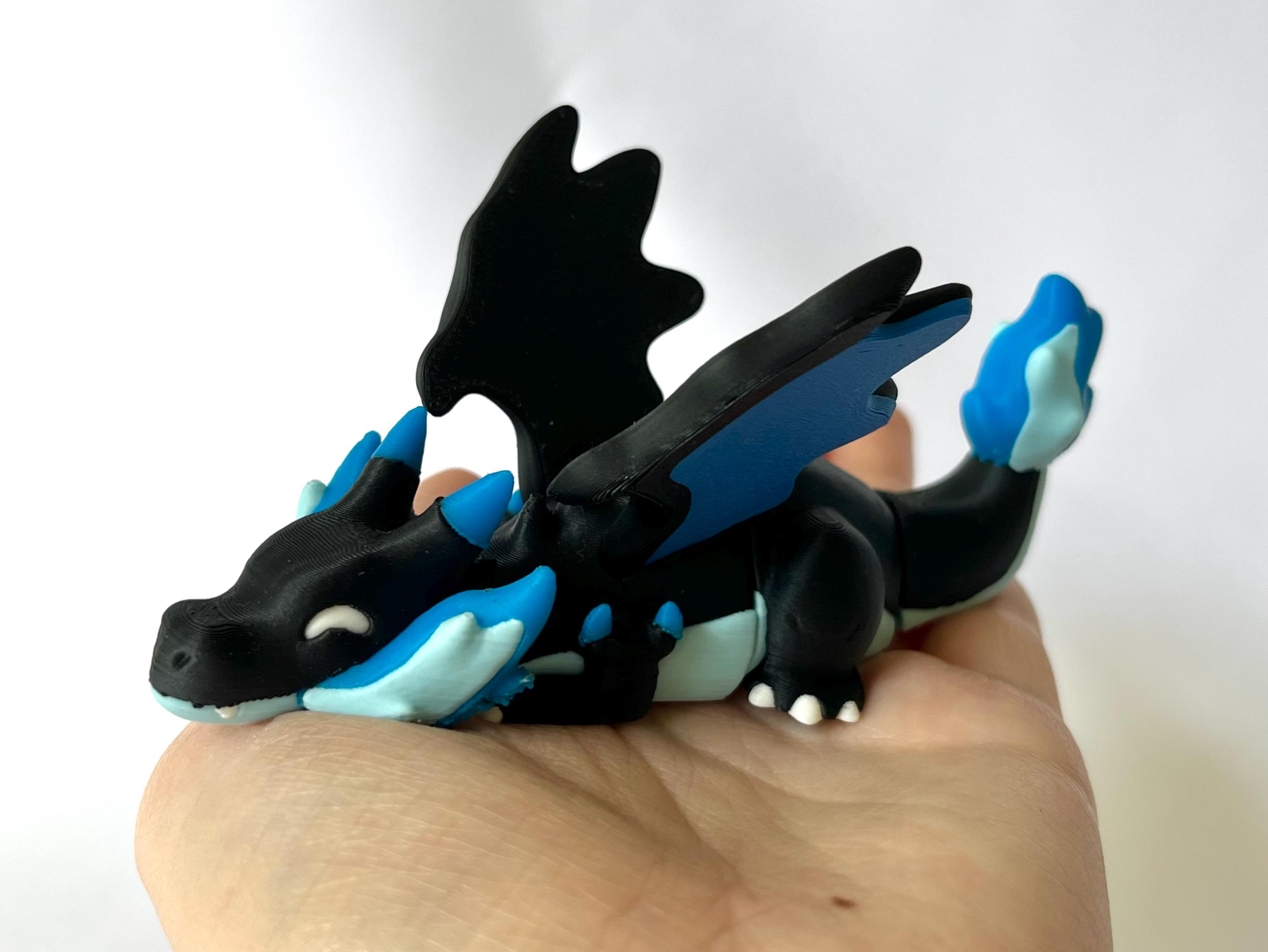 Flexi Mega Charizard X Figurine: 3D Printed Dragon - Etsy