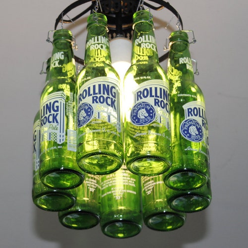 Beer Bottle Ceiling Light - Etsy