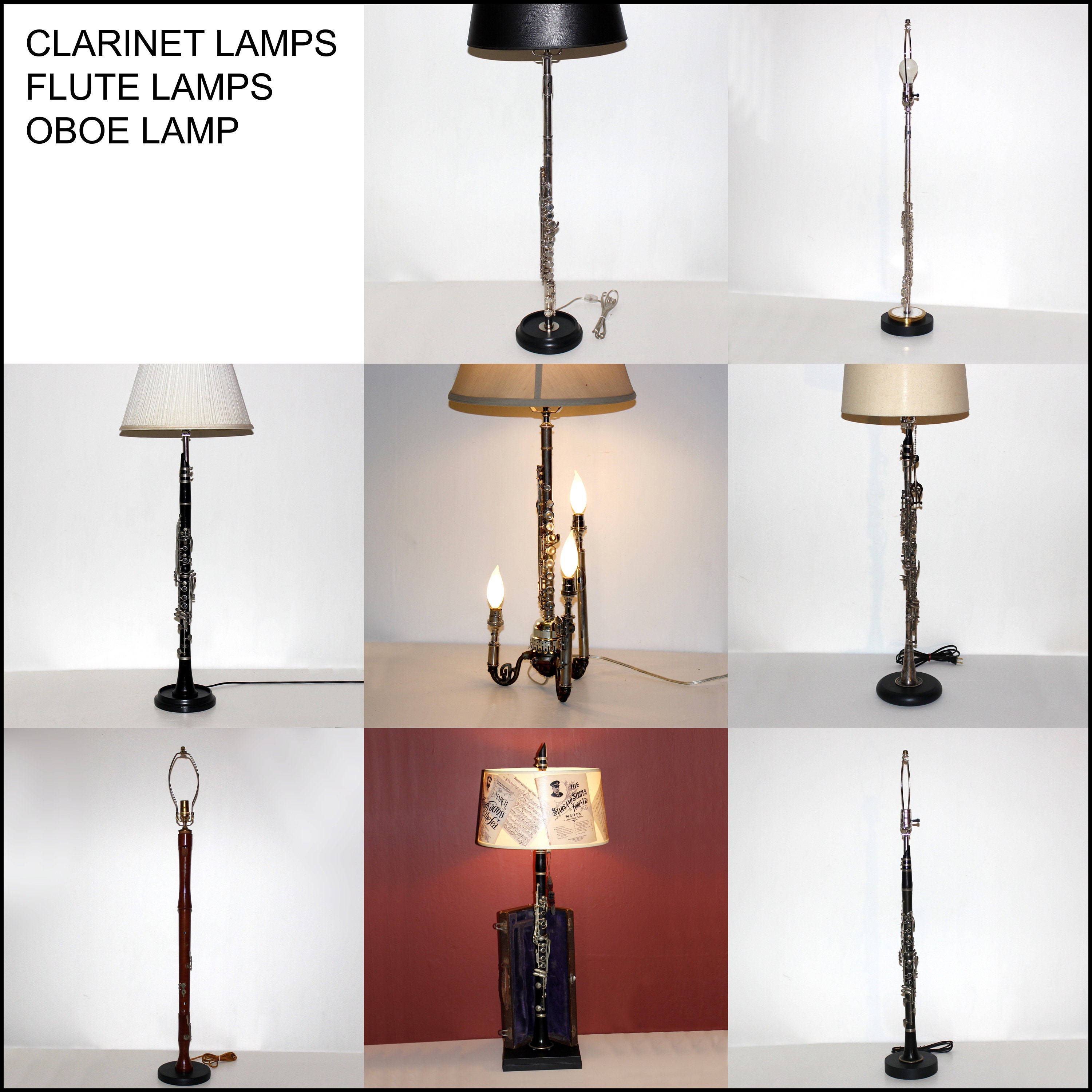 Custom Musical Instrument Lamp Made From YOUR Instrument - Etsy