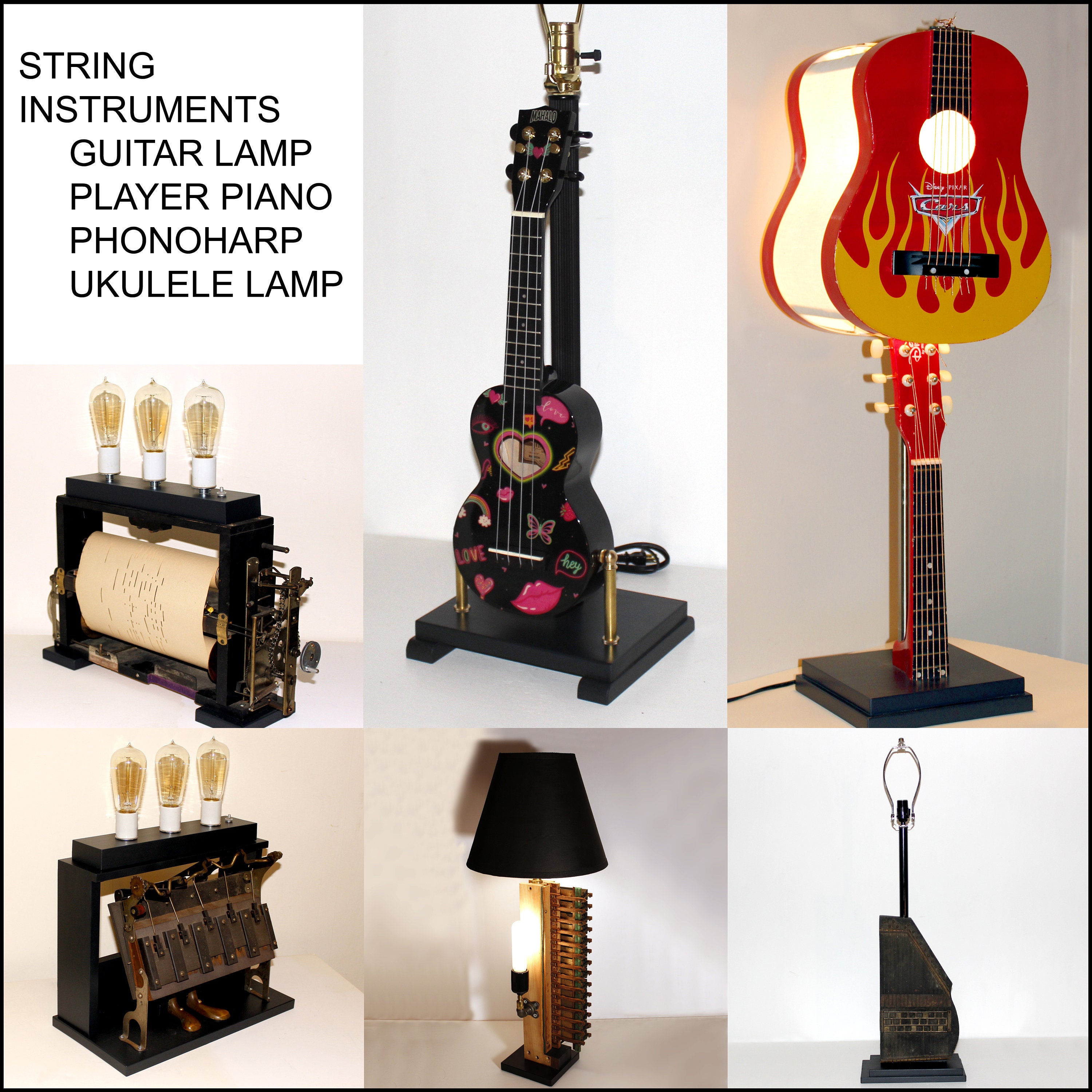 Custom Musical Instrument Lamp Made From YOUR Instrument - Etsy
