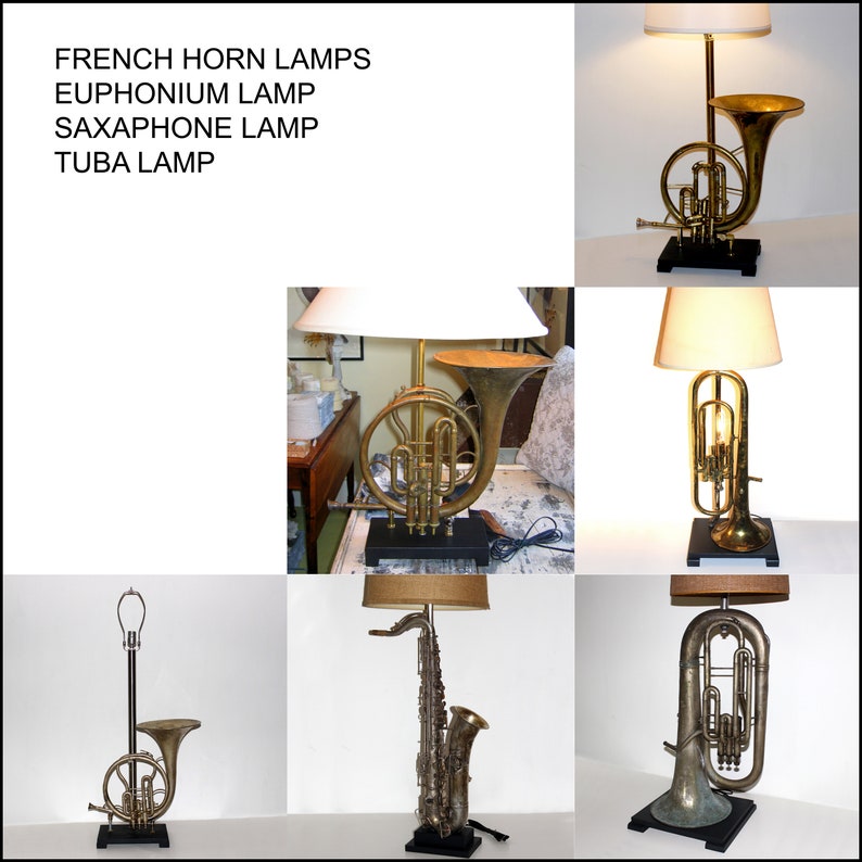 Custom Musical Instrument Lamp Made From YOUR Instrument - Etsy