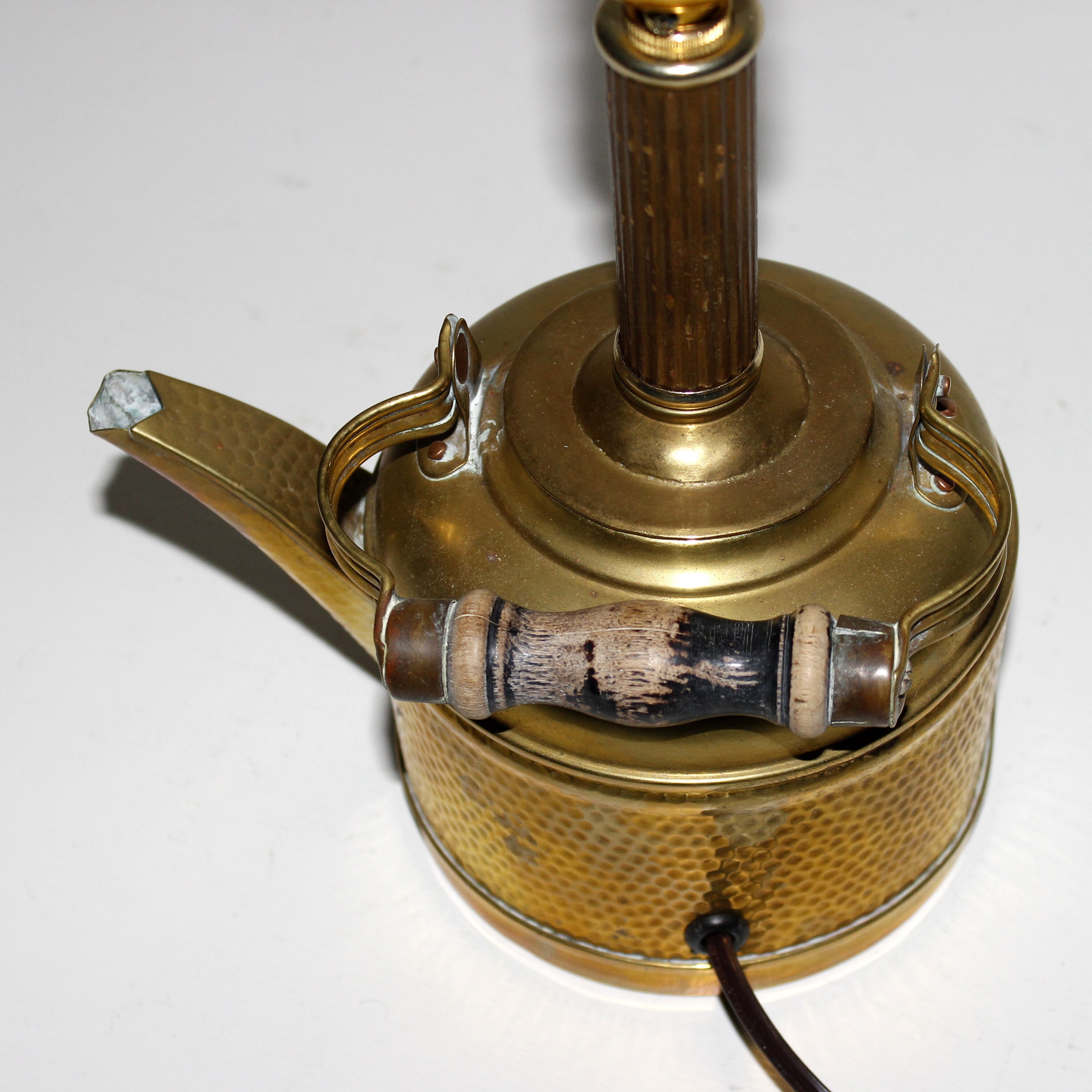 Vintage "yellow" Brass Tea Kettle Lamp (without Shade) - Etsy