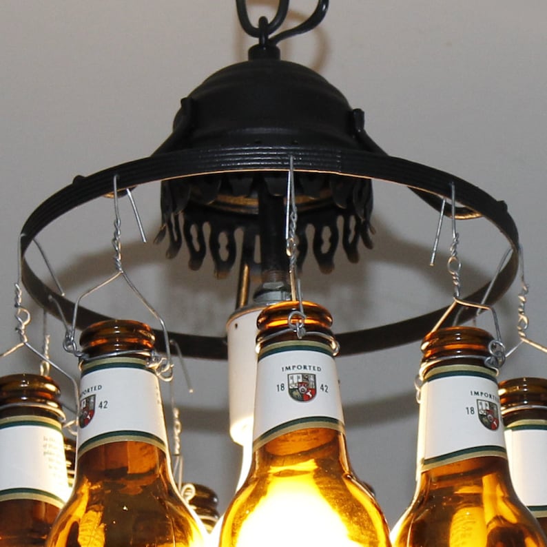 Beer Bottle Ceiling Light - Etsy