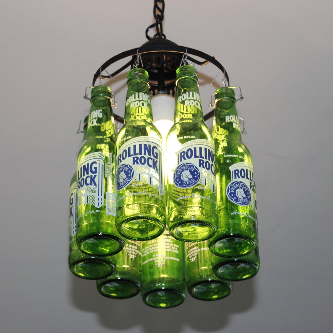 Beer Bottle Ceiling Light - Etsy