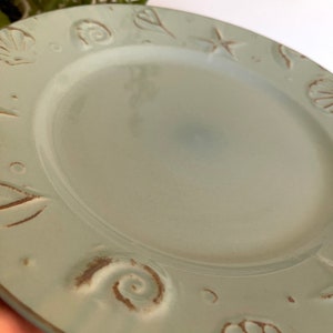 Thompson Pottery Cape Cod Pattern Seashells Starfish Embossed Dinner ...