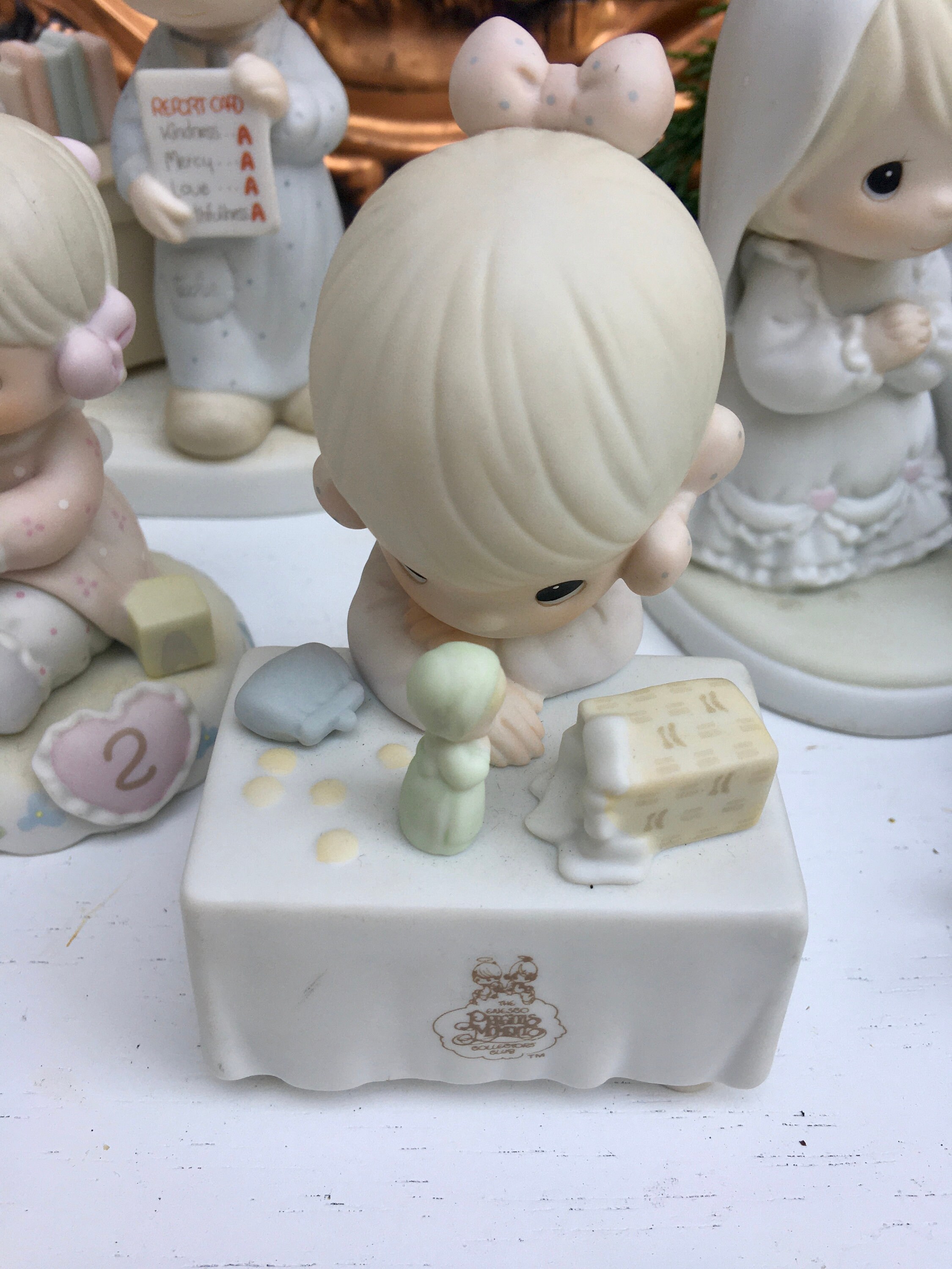 Vintage Precious Moments Figurines Love Never Fails May Your | Etsy