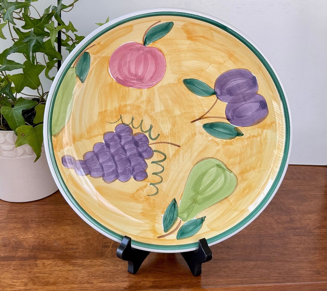Caleca Frutta Dinner Plate Hand Painted in Italy, Italian Pottery ...