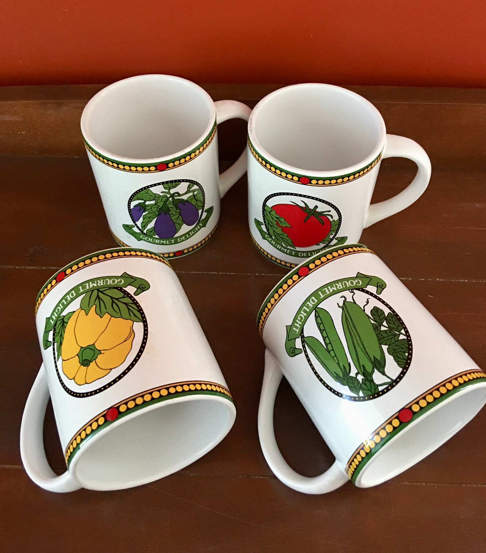 R. B. Portugal Coffee Mugs Gourmet Delight Vegetable Mugs - Etsy