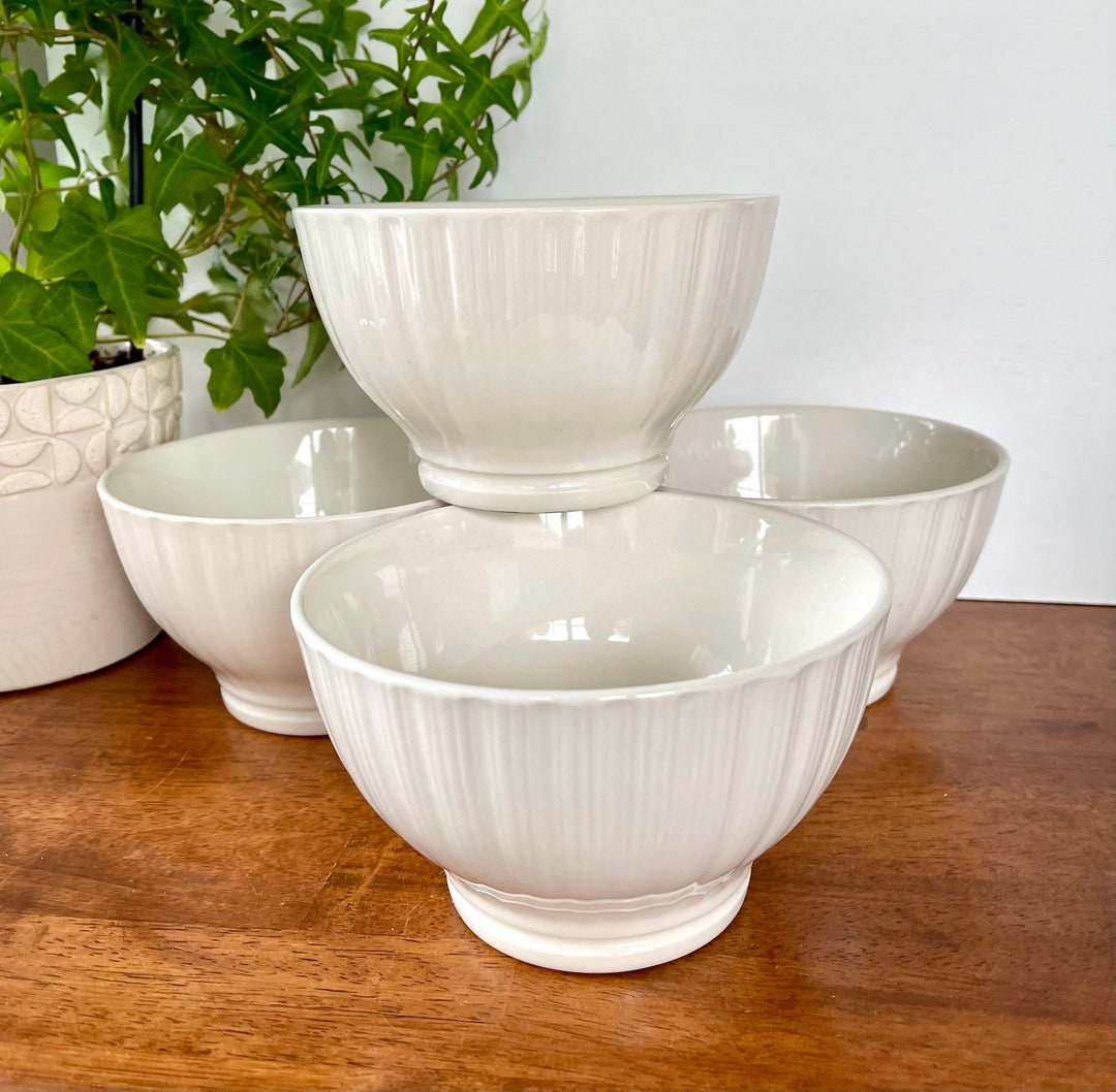 Set of 4 Soup/cereal Bowl Maison White by Thompson Pottery - Etsy
