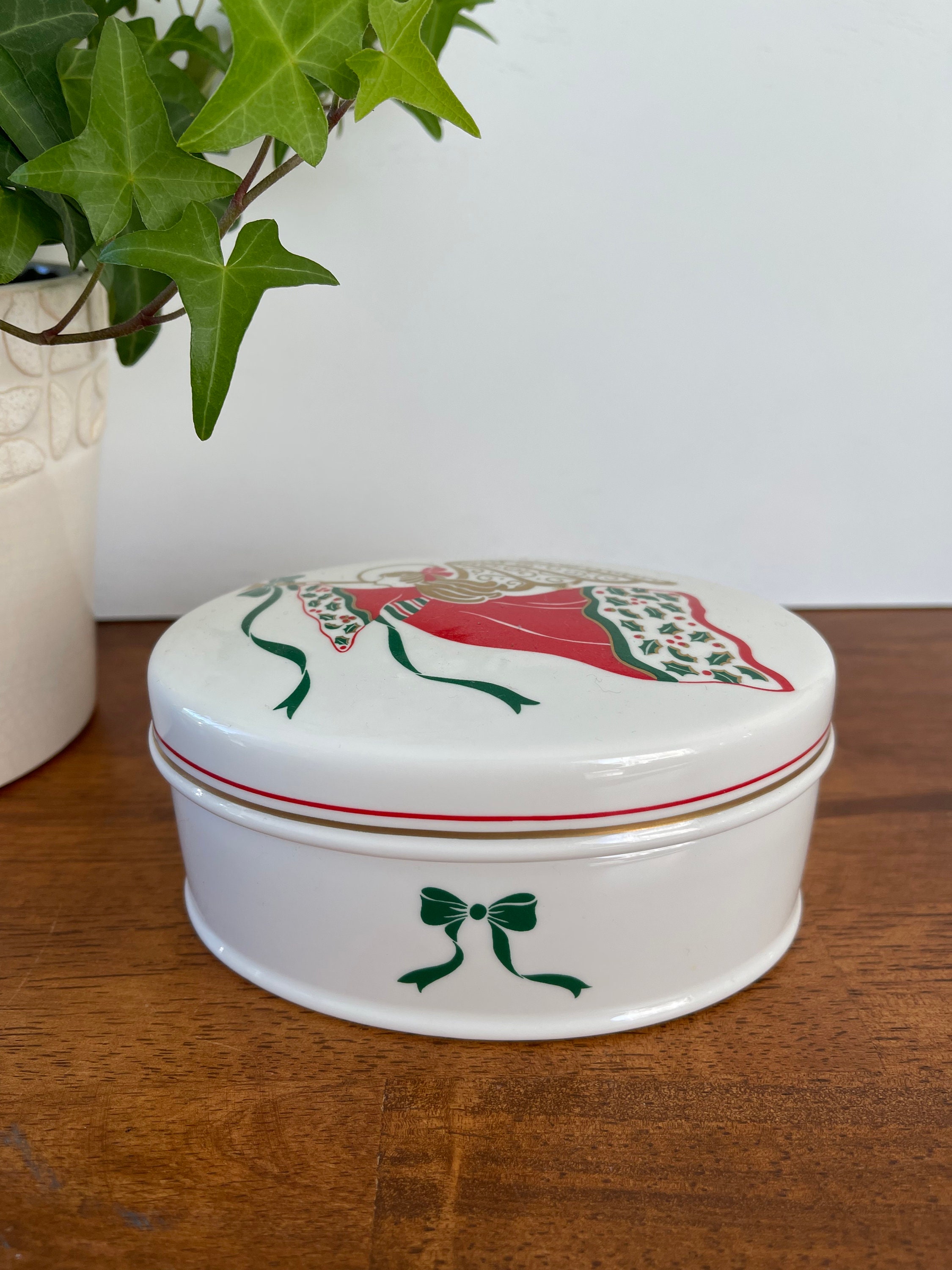 Vintage Christopher Stuart Angel Song Bone China Trinket Box - Etsy