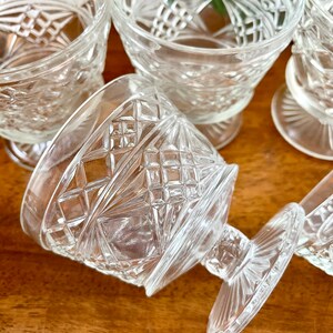6 Hazel Atlas Gothic Footed Glass Dessert Bowls Dessert Glasses Sherbet ...