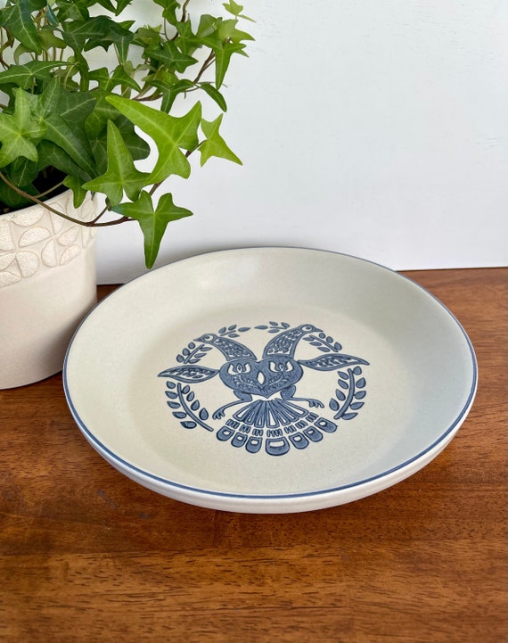 Vintage Pfaltzgraff Blue Bird Pie Plate - Etsy