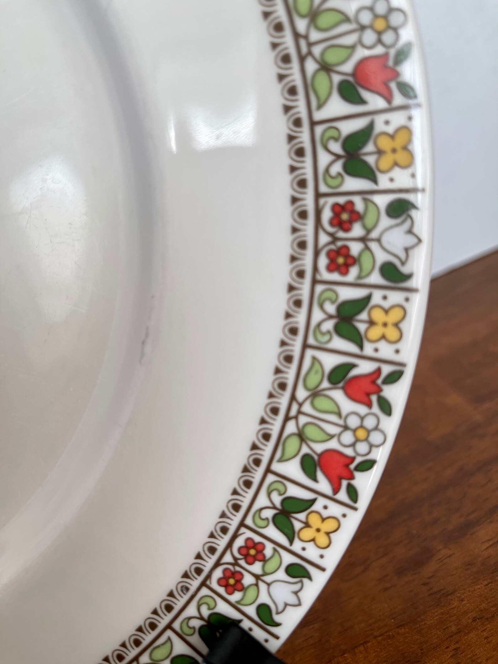 4 Royal Doulton Fireglow Dinner Plates: Fine China Floral Band - Etsy