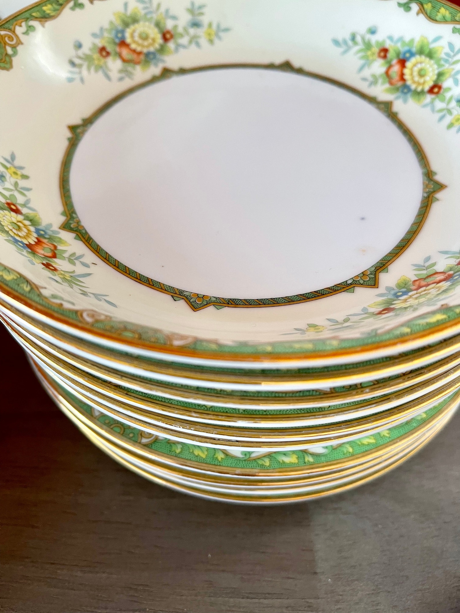 Noritake Morimura China With Green M Mark - Vintage Dinnerware and ...