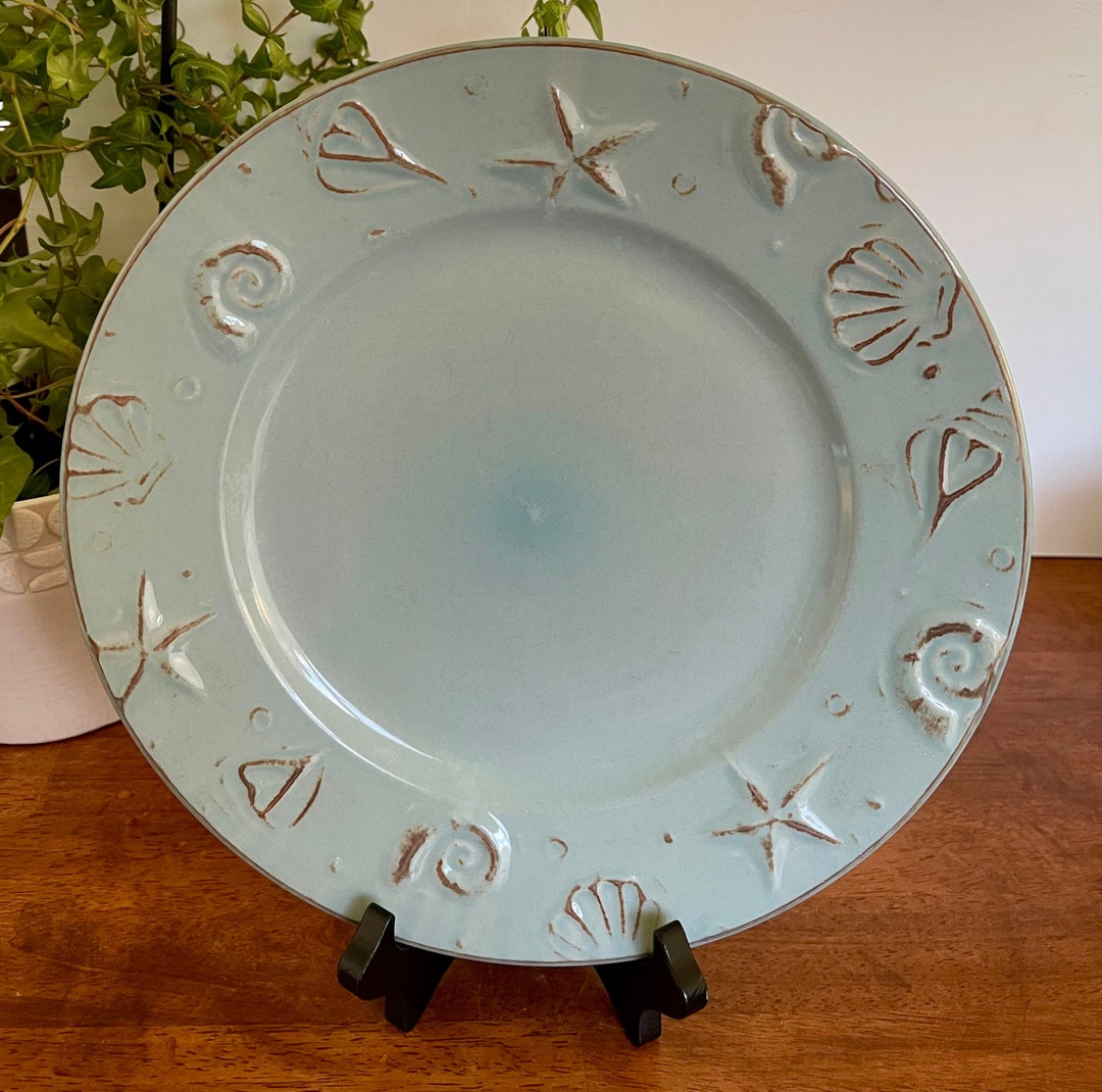 Thompson Pottery Cape Cod Pattern Seashells Starfish Embossed Dinner ...