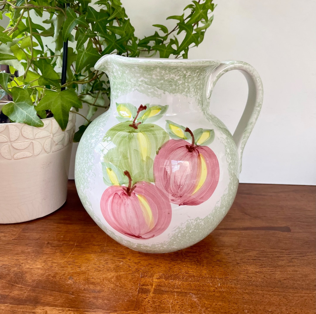 Ceramiche Toscane Pitcher Vase Hand Painted Ceramic Made in Italy ...