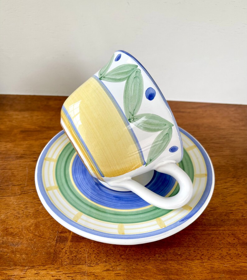 William Sonoma Marisol Italy Coffee Tea Cup and Saucer - Etsy