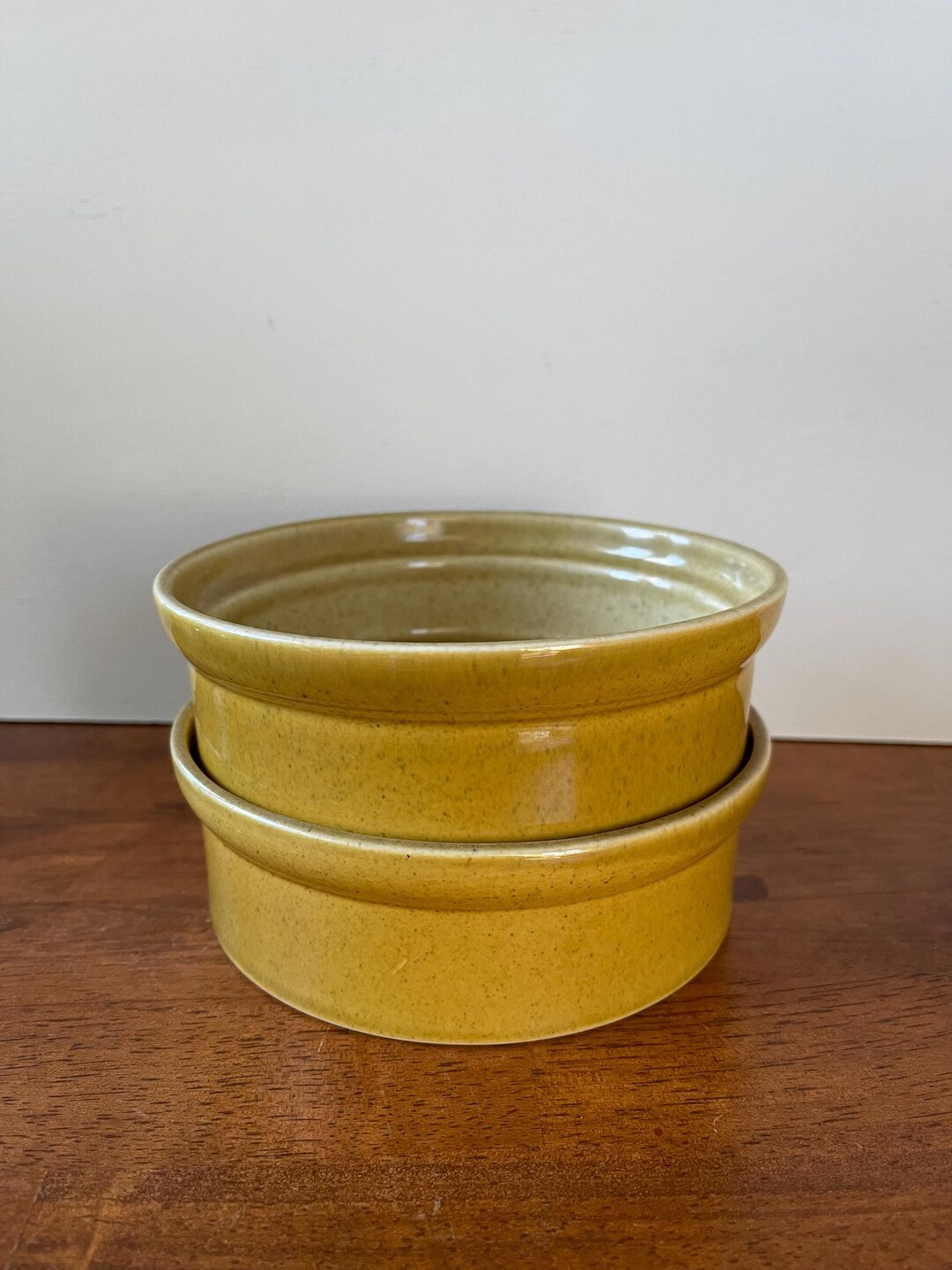 Set of 2 Yellow Cereal Bowls Made in USA - Etsy