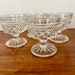 Vintage Wexford Diamond Pattern Glassware: Set of 4 Cocktail Dessert ...
