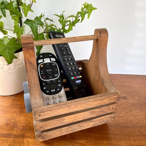 Vintage Primitive Wooden Caddy, Wooden Boho Utensil Carrier, Farmhouse ...