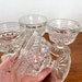 Vintage Wexford Diamond Pattern Glassware: Set of 4 Cocktail Dessert ...