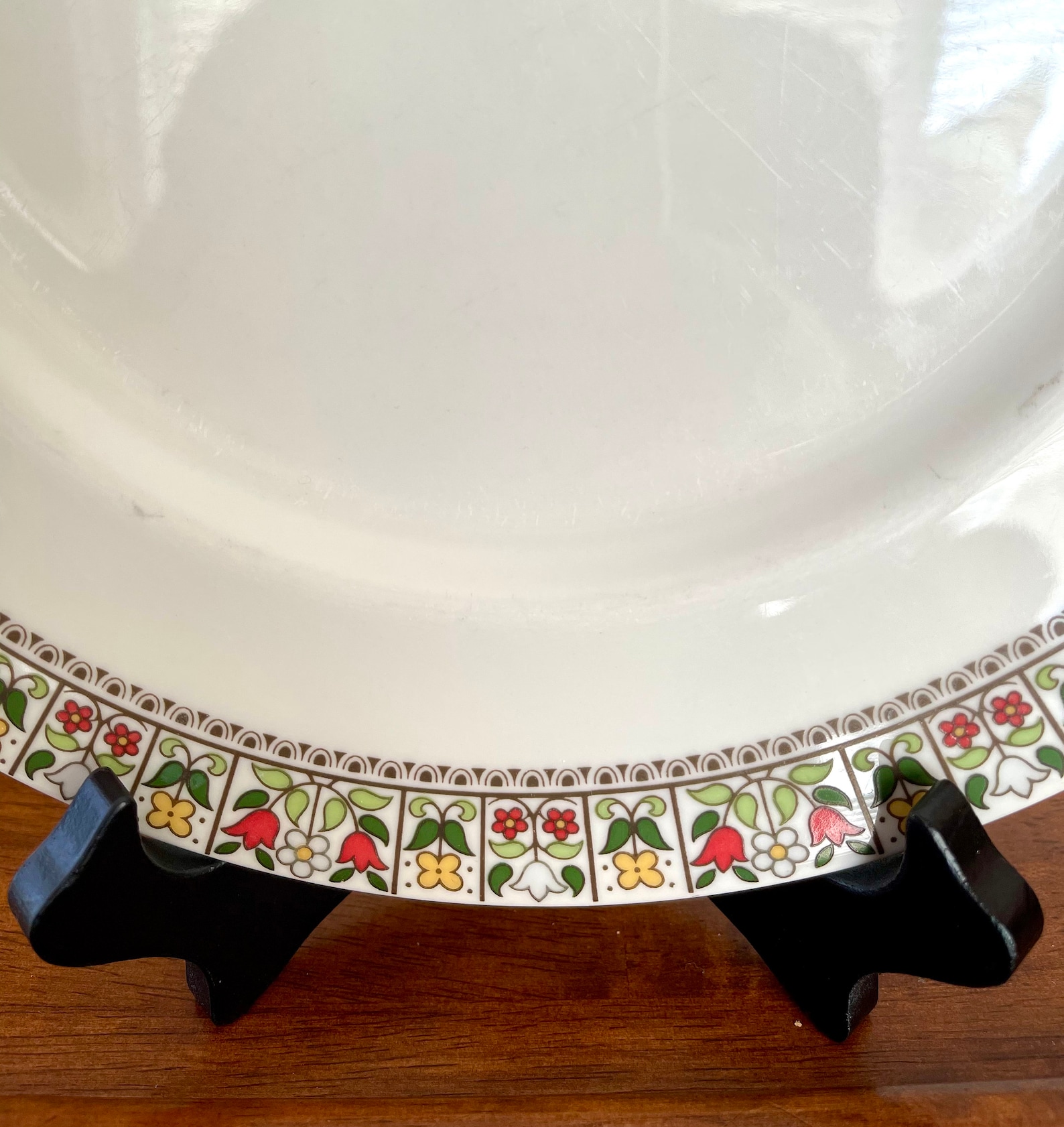 4 Royal Doulton Fireglow Dinner Plates: Fine China Floral Band - Etsy