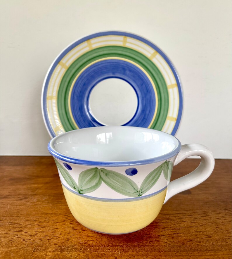 William Sonoma Marisol Italy Coffee Tea Cup and Saucer - Etsy