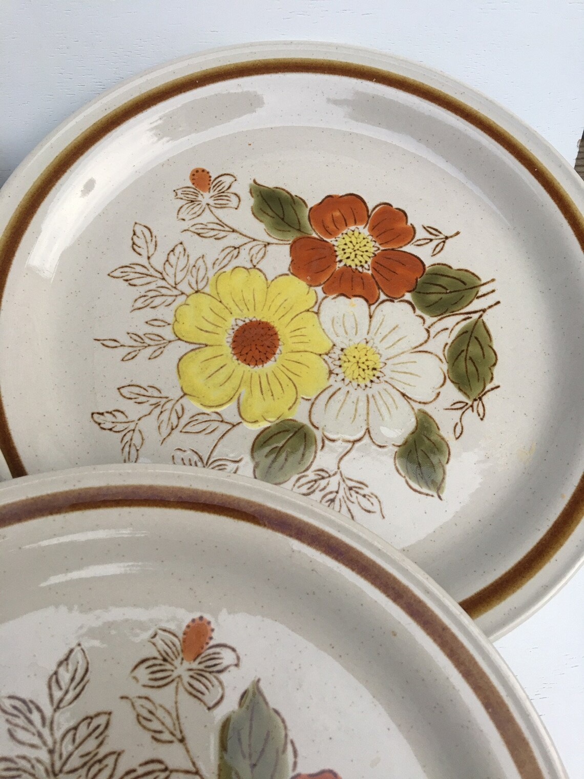 1970s Old Brook Collection Stonecreek Stoneware Plates Set of - Etsy