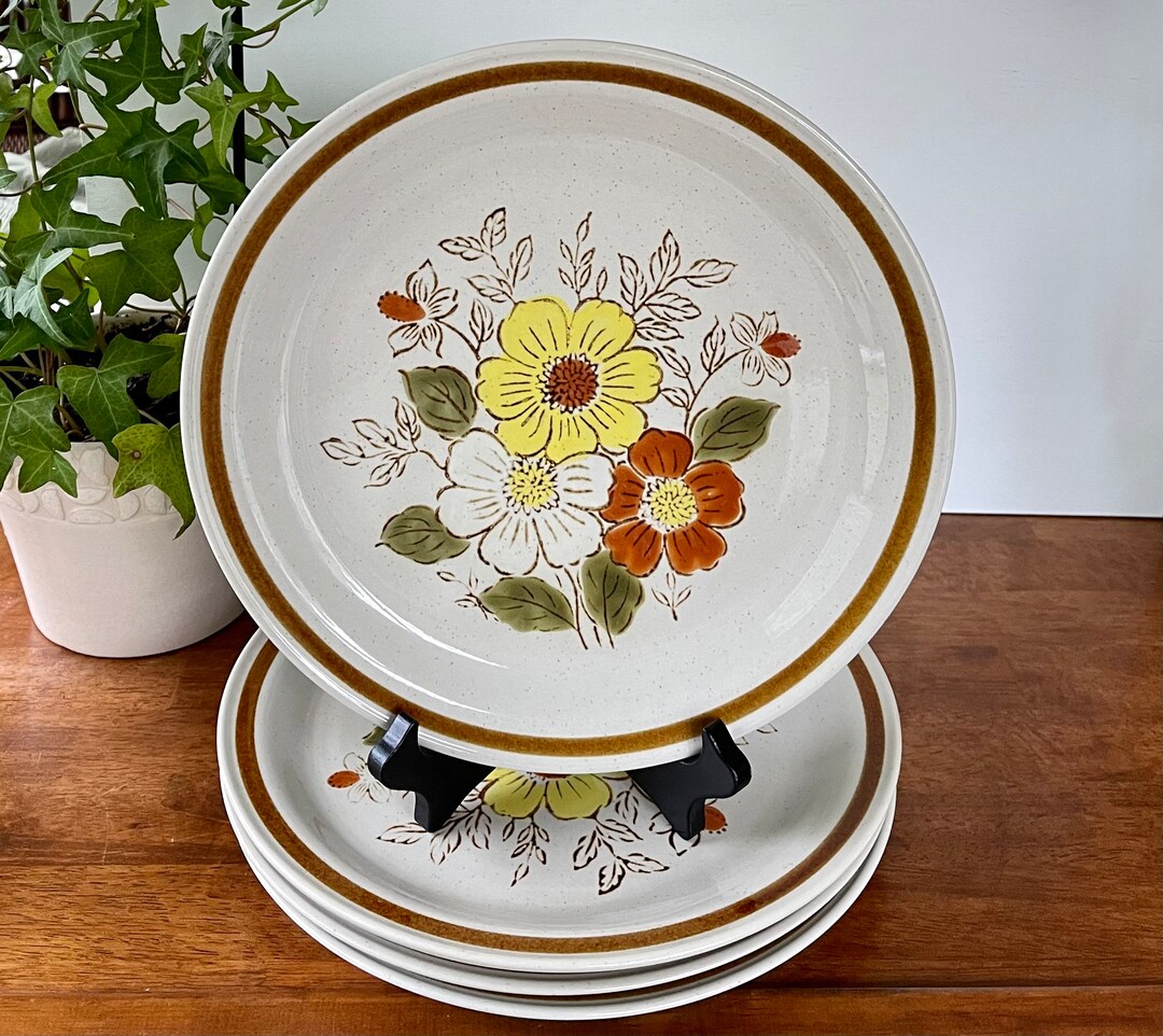 1970s Old Brook Collection Stonecreek Stoneware Plates Set of - Etsy