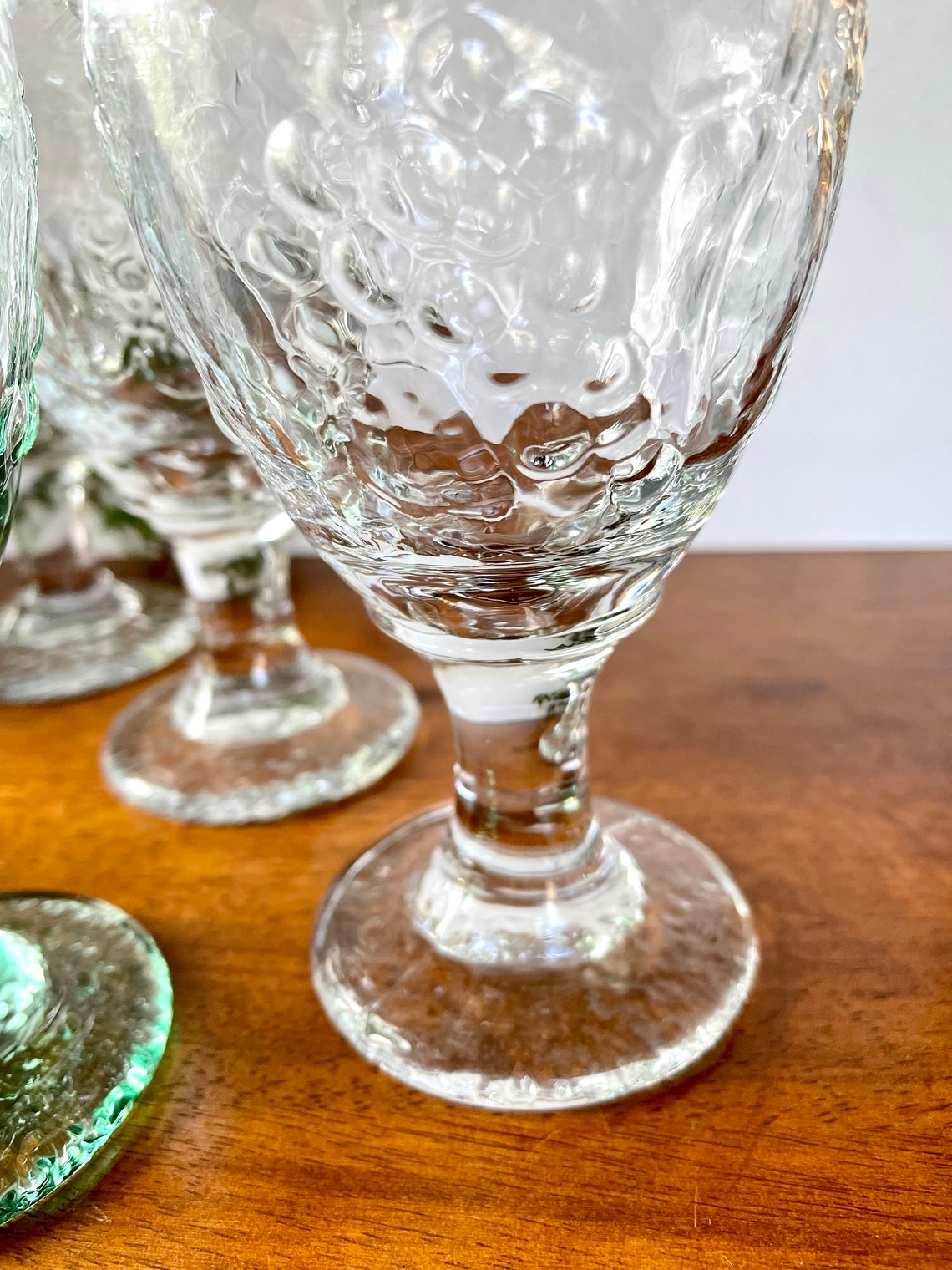 Libbey Orchard Fruit Spanish Green and Clear Glass Raised | Etsy