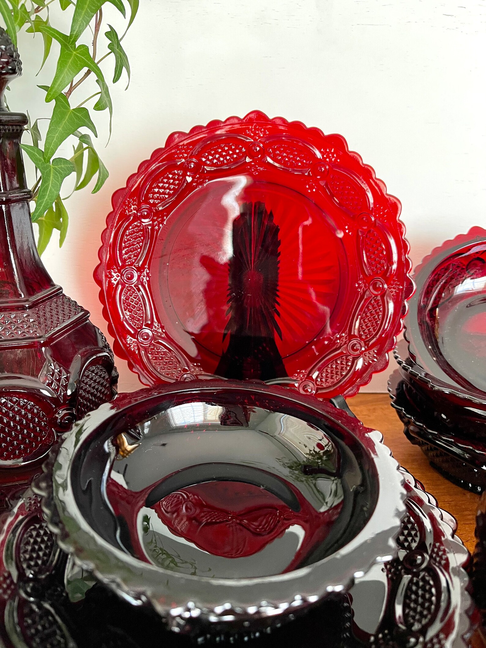 Vintage Avon Cape Cod 1876 Ruby Red Glass Collection SOLD SEPARATELY - Etsy