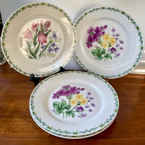Set of 4 Thomson Pottery Floral Garden 10 1/2 Dinner Plates - Etsy