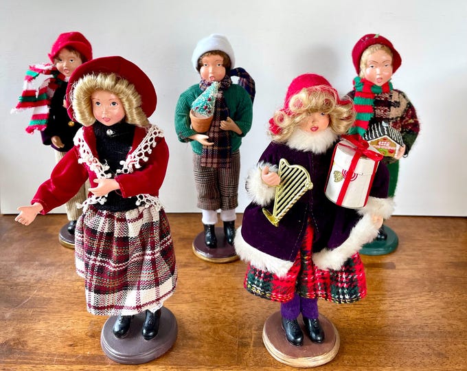 Vintage Christmas Carolers Figurines