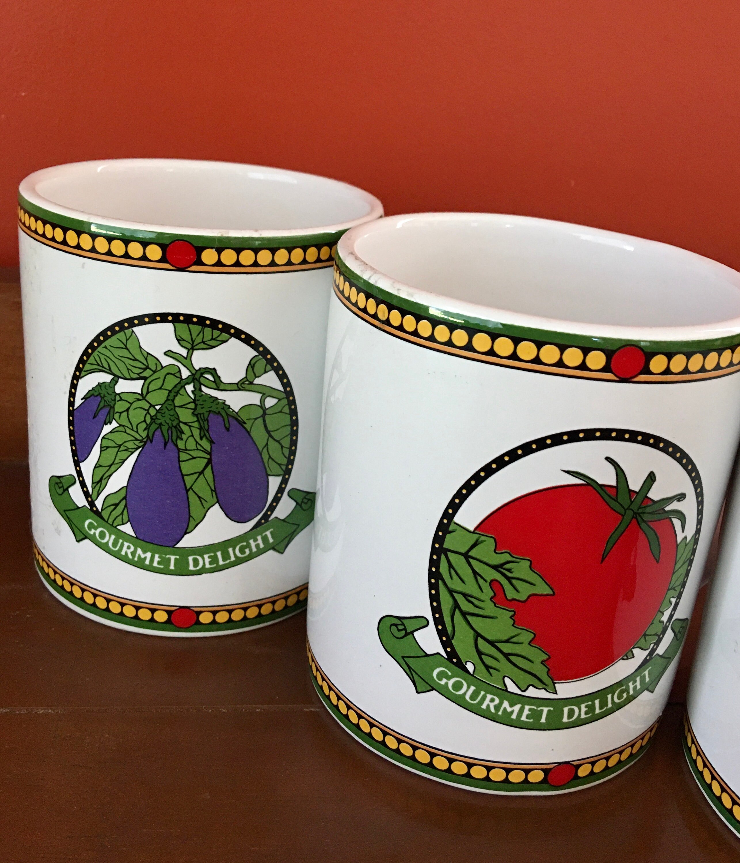 R. B. Portugal Coffee Mugs Gourmet Delight Vegetable Mugs | Etsy