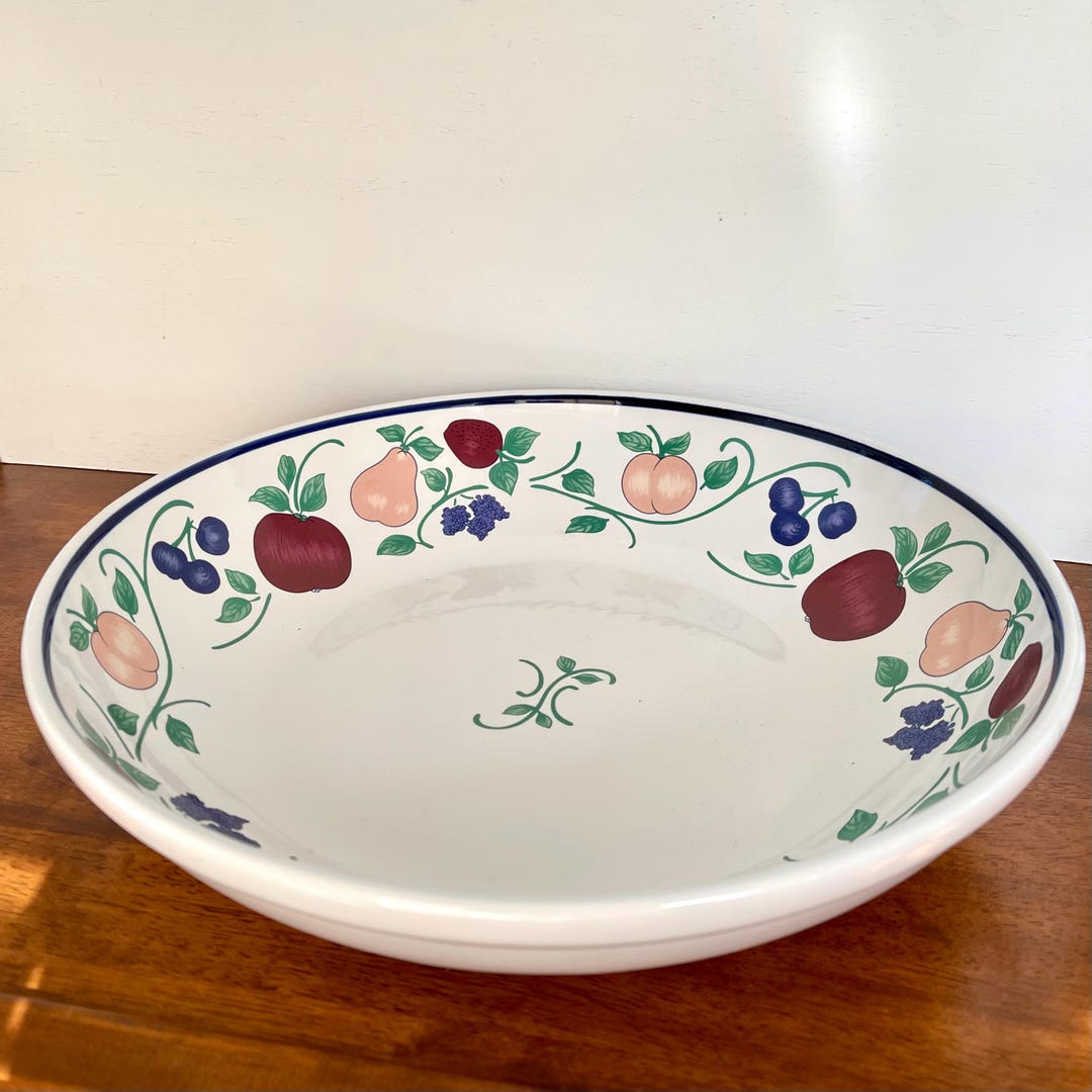 Orchard Medley Princess House 12” Pasta Serving Bowl - Etsy