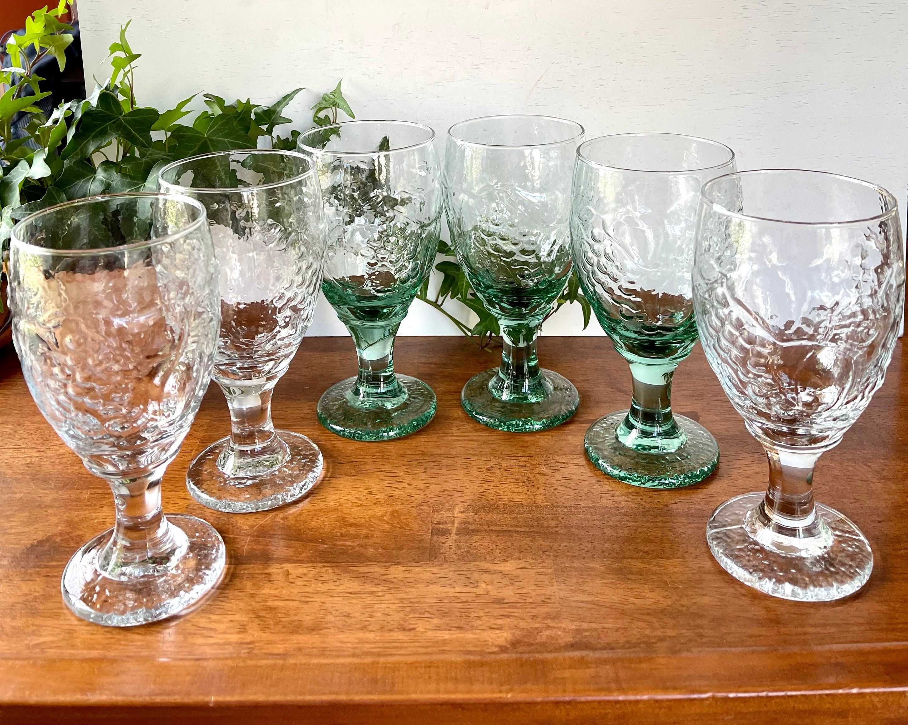 Libbey Orchard Fruit Spanish Green and Clear Glass Raised | Etsy