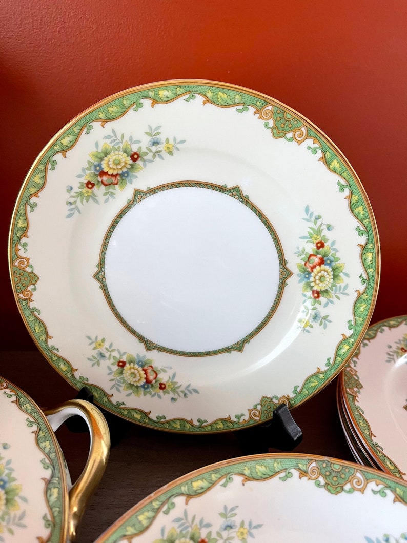 Noritake Morimura China With Green M Mark - Vintage Dinnerware and ...