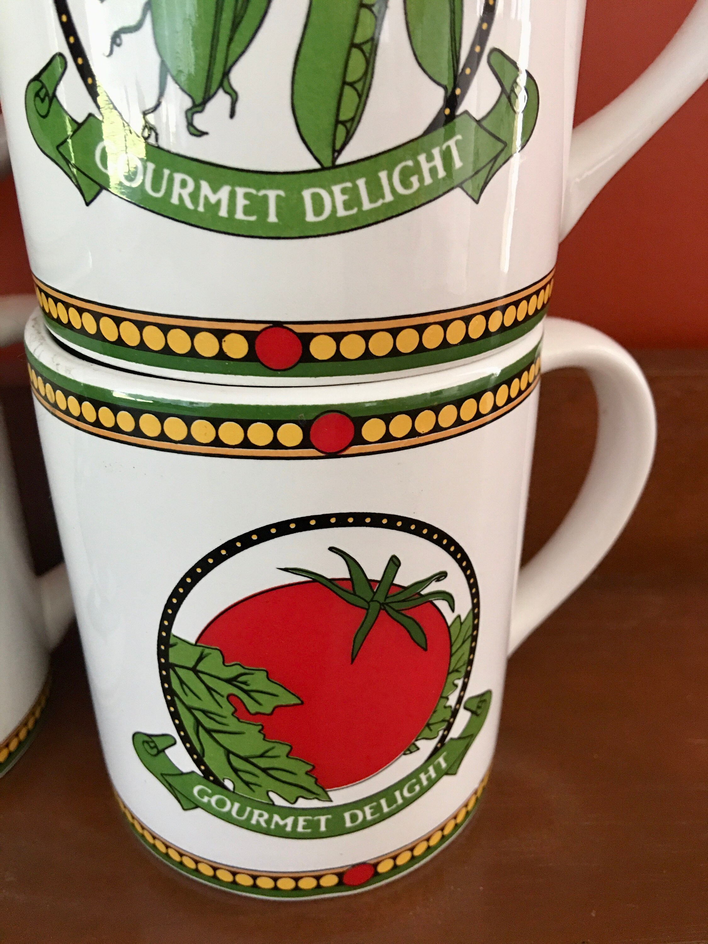 R. B. Portugal Coffee Mugs Gourmet Delight Vegetable Mugs | Etsy