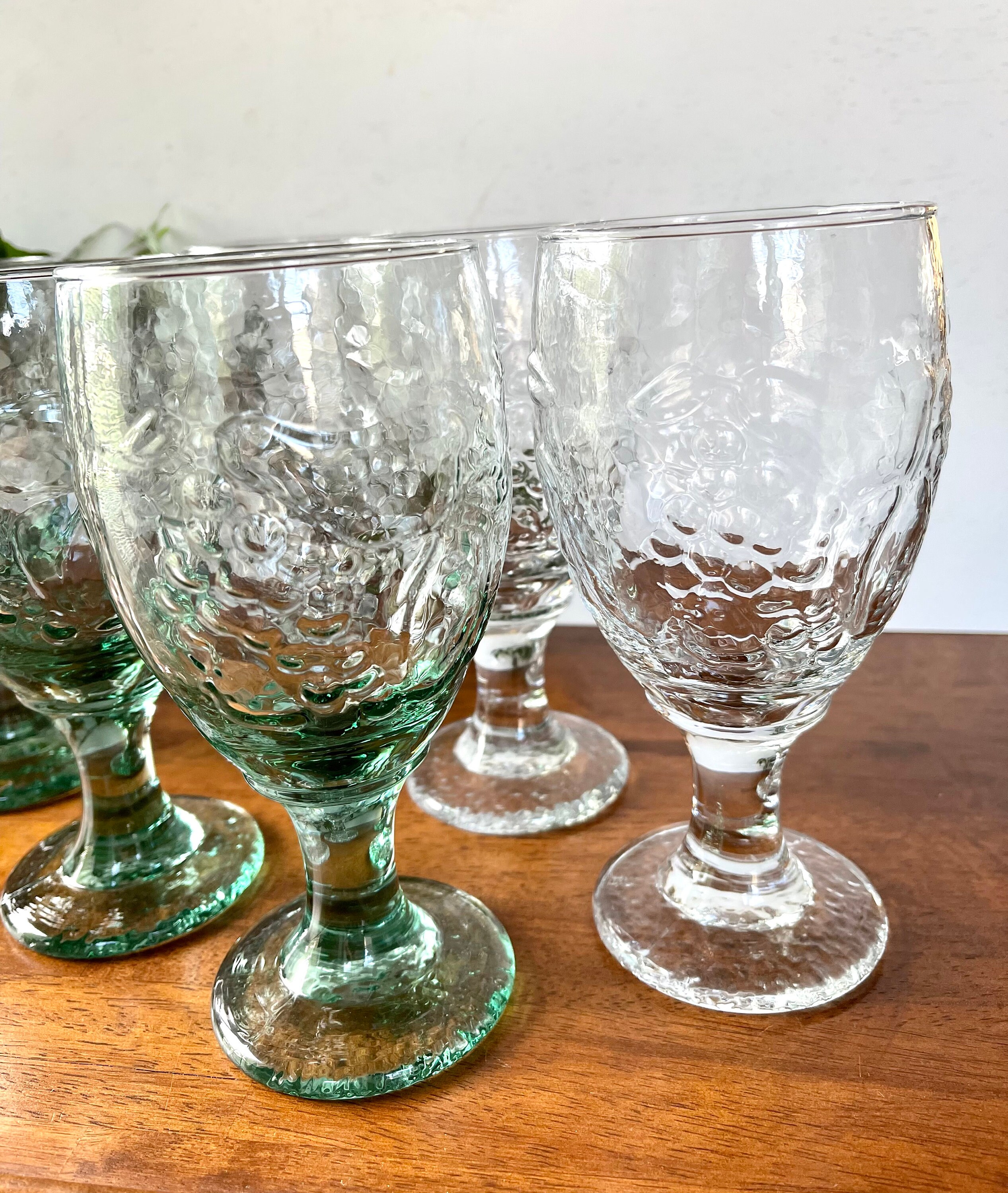 Libbey Orchard Fruit Spanish Green and Clear Glass Raised | Etsy