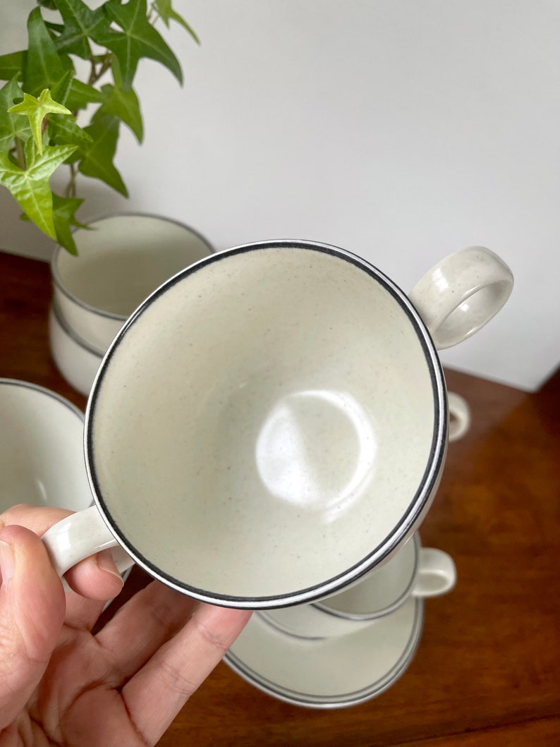 Gustavsberg Birka Stoneware Cup/saucer: Swedish Pottery - Etsy