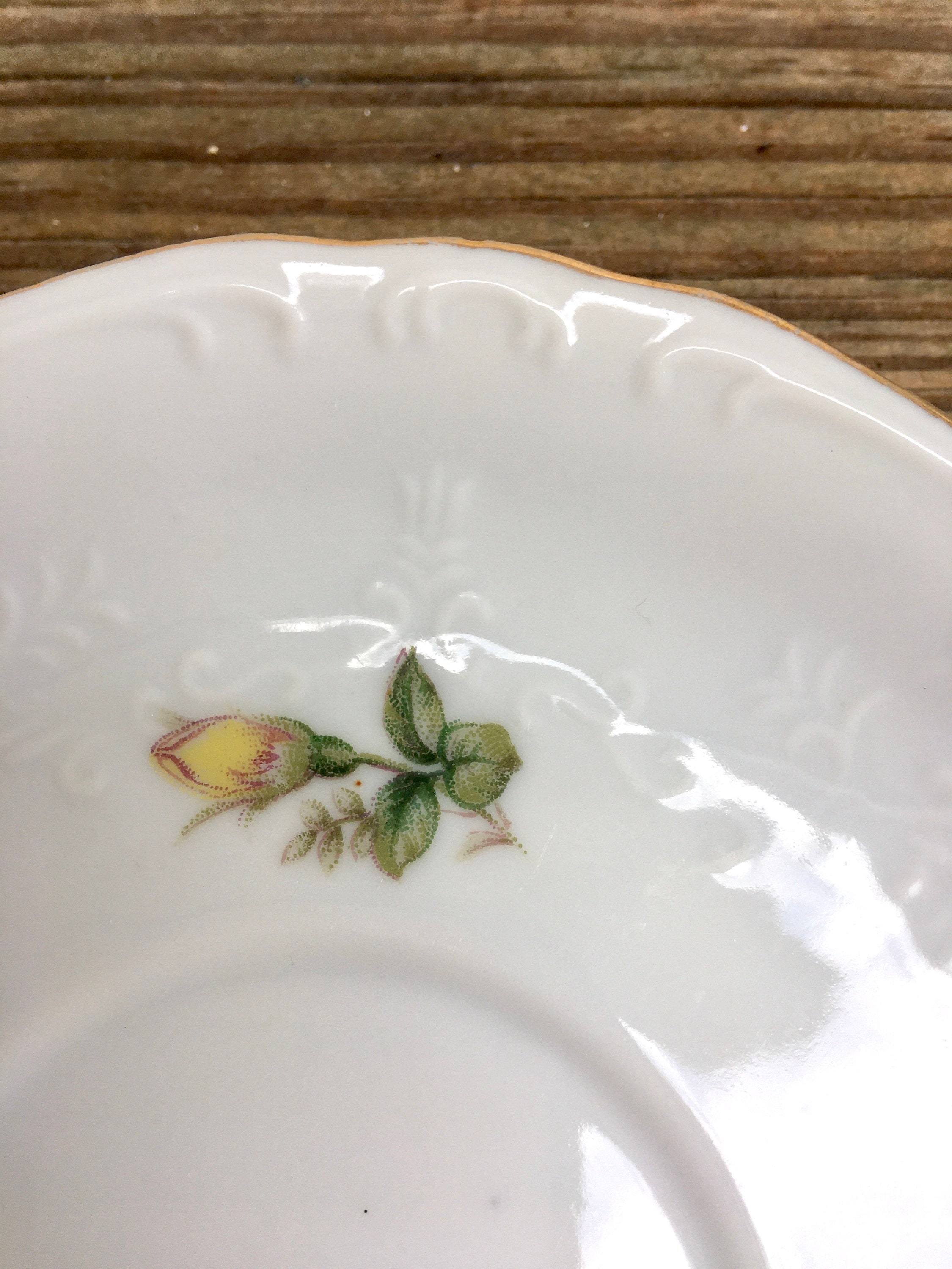 Set of Four 1960s Grantcrest Tea Cups With Saucer Yellow Rose - Etsy