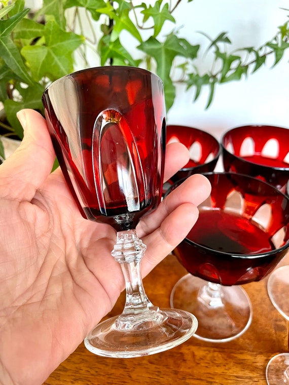 Ruby red goblets store