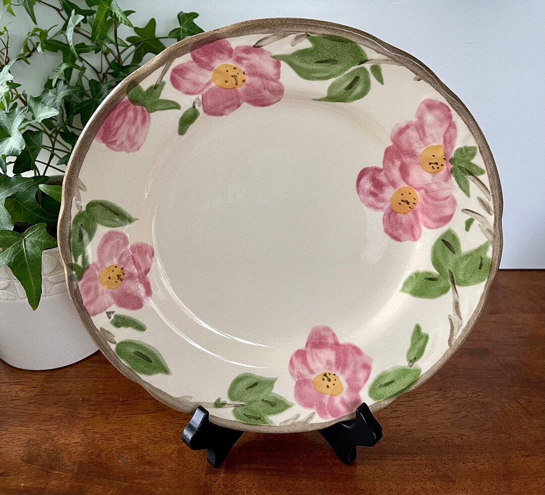 Set of 2 Franciscan Desert Rose Earthenware Dinner Plates Made in ...