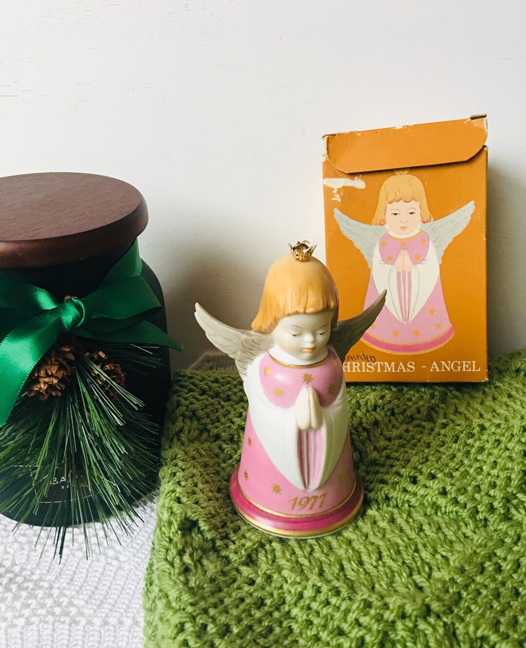 1977 Kaiser Christmas Angel Bell Ornament -vintage Angel Bell-vintage ...