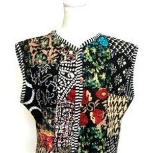 Designer Handmade Patchwork Vests (reversible Stripe) - Etsy