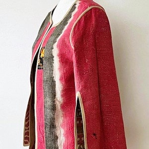 Kantha Embroidered Jacket With European Styling: Gorgeous abstract - Etsy