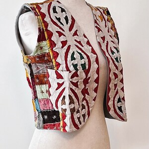 Patchwork Short Kantha Vest (cutwork) - Etsy