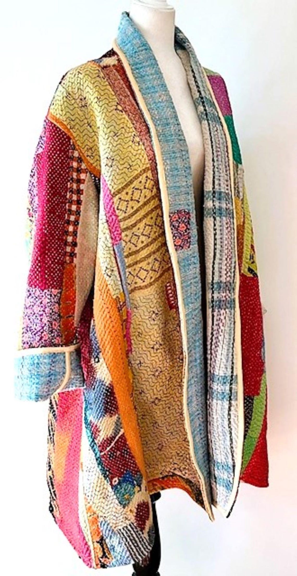 Specialty Collection: Designer Patchwork Hand Embroidered Jacket Fully ...