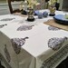 Simple Elegance. Subdued Cotton Block Print Table Cloth 60 X 90 - Etsy